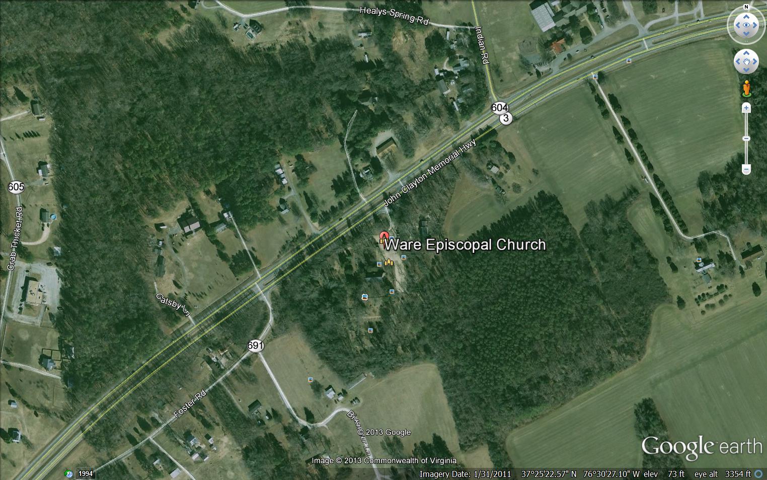Ware Episcopal Church Cemetery, Gloucester County, Virginia | Ware